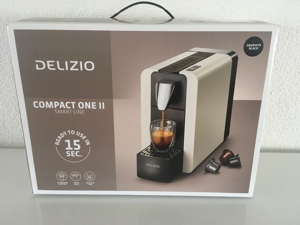 Delizio Compact ONE II Kapselmaschine in schwarz | Kaufen auf Ricardo