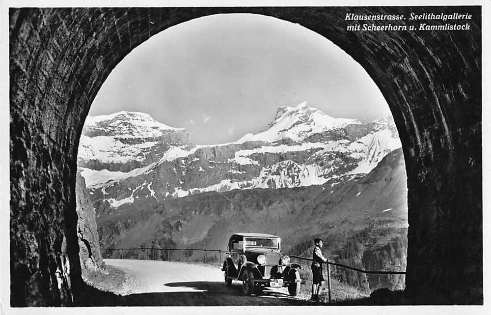 MUSTER-Ansichtskarte: GRUSS vom KLAUSEN mit OLDTIMER (Gebraucht) in ...