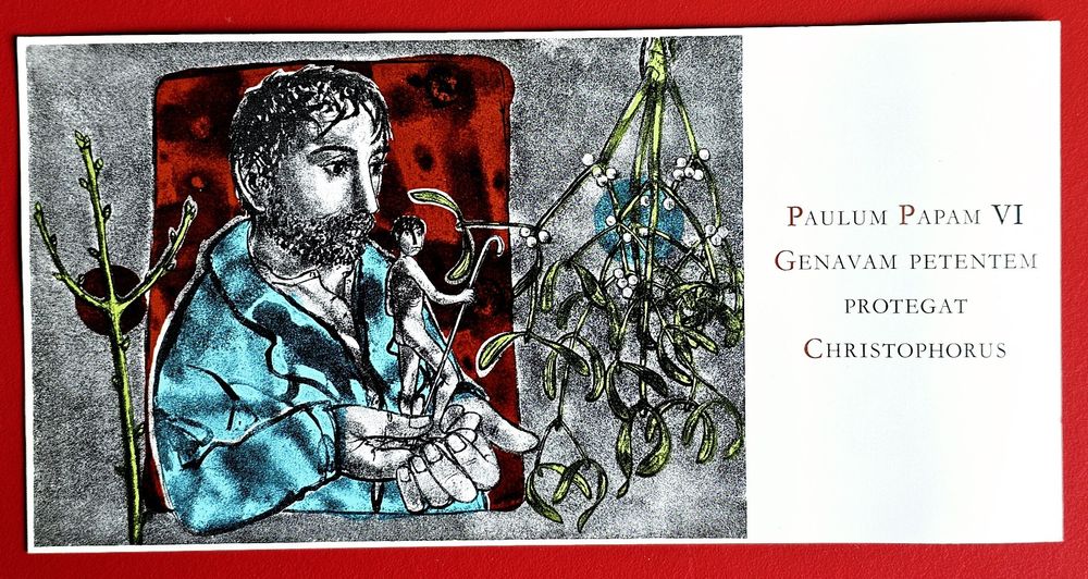 KUNSTKARTE MAX HUNZIKER PRO PATRIA 144 PAPST PAUL GENF 1969 (Neu ...