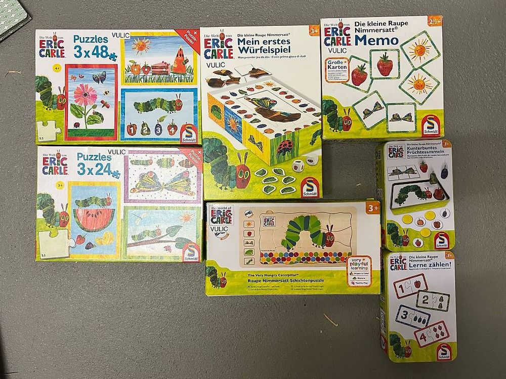 Set: Die kleine Raupe Nimmersatt (Gebraucht) in Langwiesen für CHF 80 – mit Lieferung auf ...