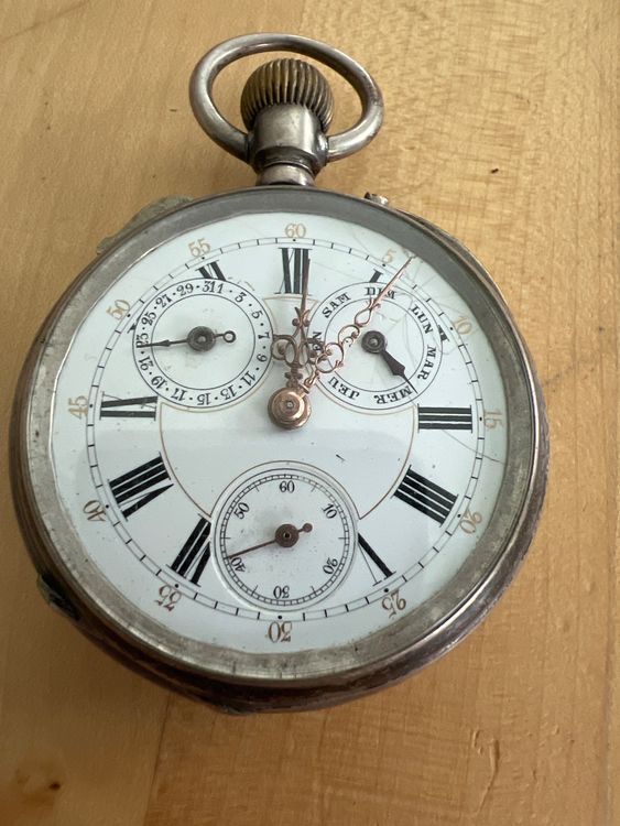 Antike Taschenuhr echt Silber 49 mm (Gebraucht) in Pfeffingen für CHF 95 – mit Lieferung auf ...
