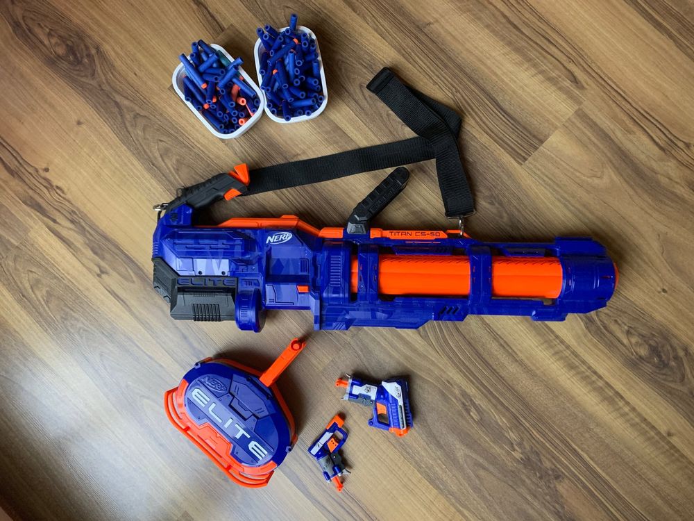 Nerf Elite Titan CS-50 plus zwei kleine Guns dazu (Gebraucht) in Hinwil ...
