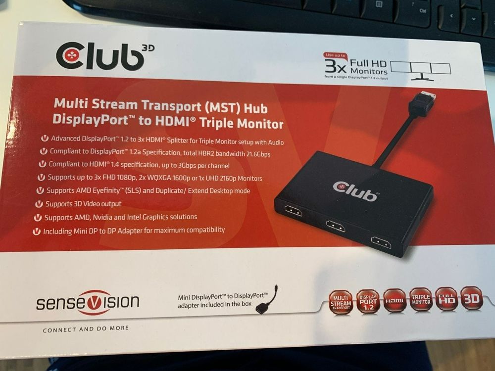 Club 3D MST Hub HDMI Triple Monitor | Kaufen auf Ricardo