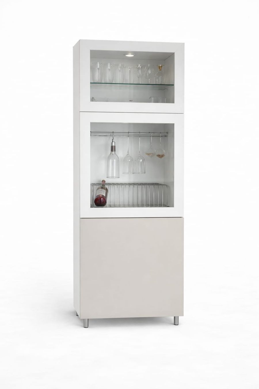 IKEA Besta Vitrine / Glasschrank weiß – mit Glas & Beleucht (Gebraucht ...