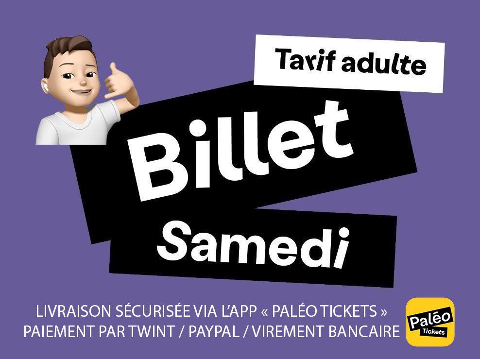Billet Samedi Paléo Festival Adulte (1-2) (Neu (gemäss Beschreibung ...