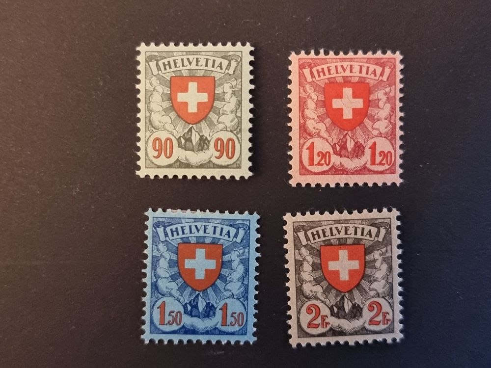 CH 1924 WAPPENMUSTER 163z-166z* SBK 200.-- (Neu (gemäss Beschreibung)) in Monte Carasso für CHF ...