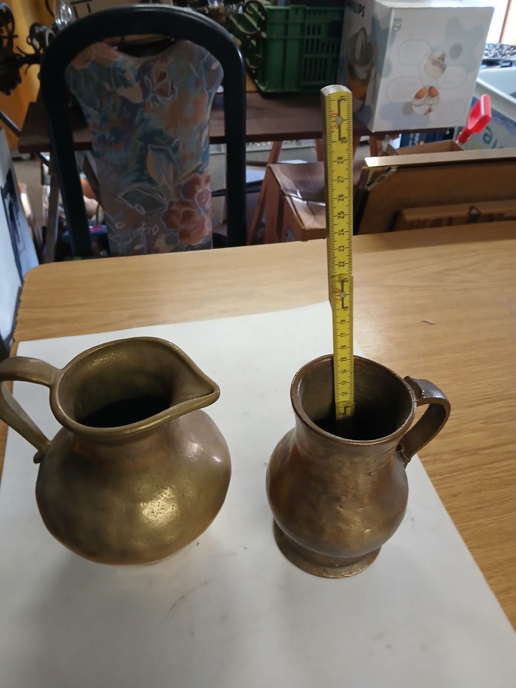 2 Stück Messing Krüge 3,7kg schwer (Gebraucht) in Obfelden für CHF 30 ...