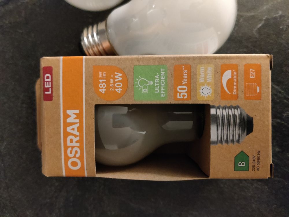 Lampadine LED Osram E27 40W, 8 pezzi, nuove e dimmerabili! (Nuovo e ...
