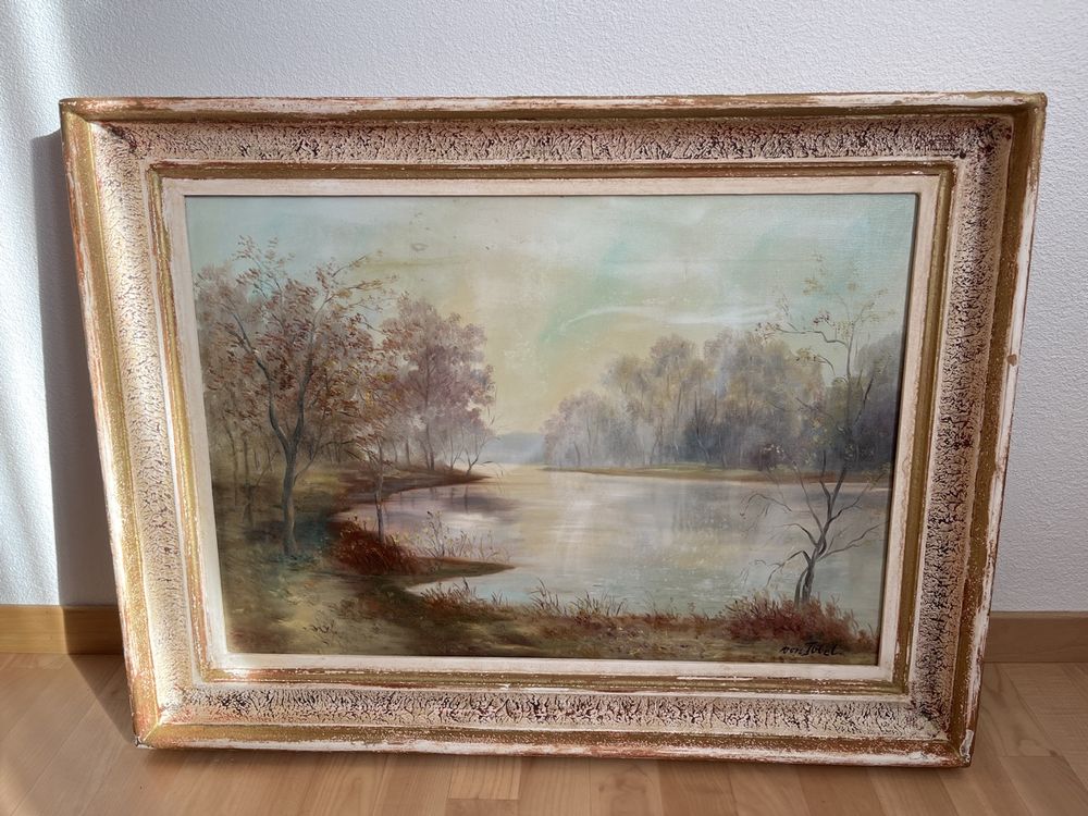 Ölgemälde Herbstlandschaft, signiert, gerahmt (Gebraucht) in Bauma für CHF 30 – nur Abholung auf ...