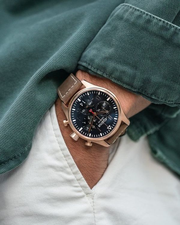 ALPINA STARTIMER PILOT QUARTZ CHRONOGRAPH BIG DATE (Neu und ...