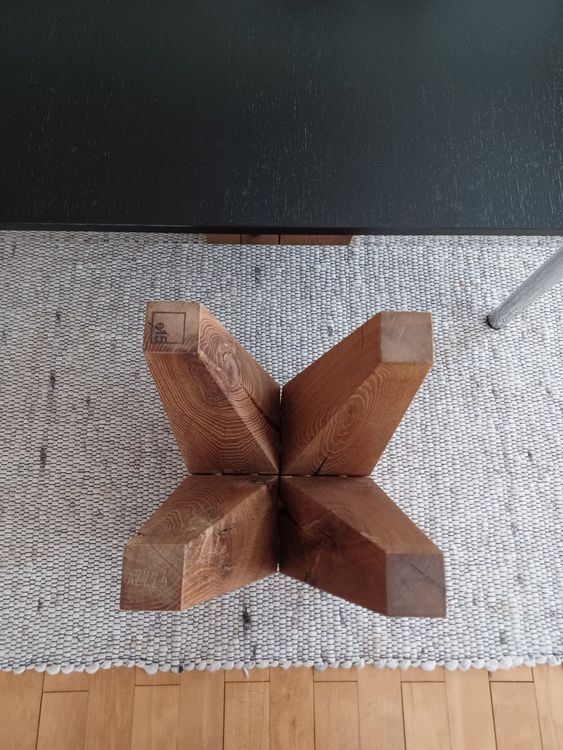 E15 Hocker Beistelltisch Backenzahn Eiche Kernholz Design | Kaufen auf ...