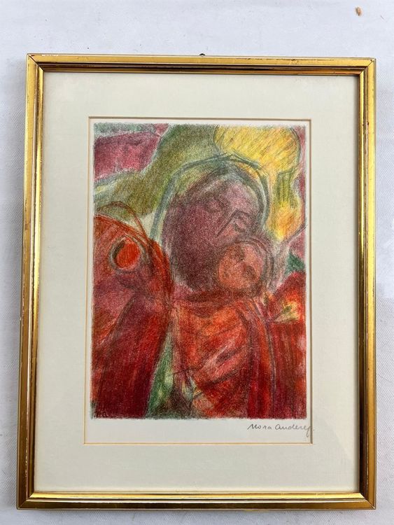Gnadenreiche Madonna Lithographie Handsigniert. | Kaufen auf Ricardo