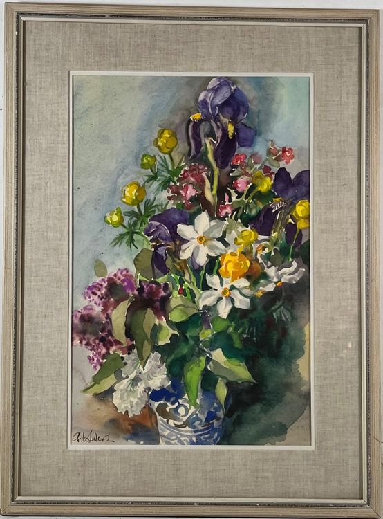 Stilleben Aquarell, Unleserlich Signiert | Kaufen auf Ricardo