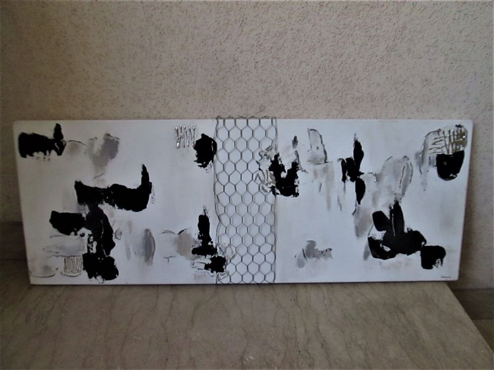 Gemälde in Mischtechnik auf Leinwand, signiert (Gebraucht) in Sementina für CHF 15 – mit ...