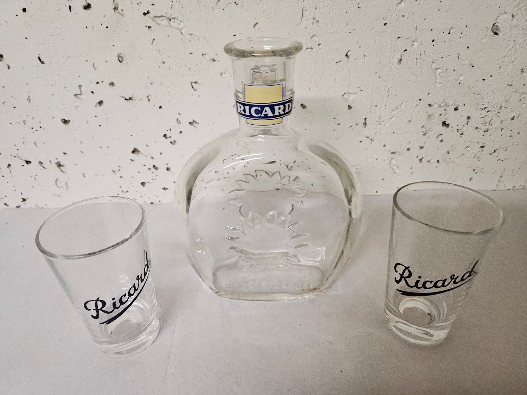 Carafe Ricard originale + 2 verres Ricard vintage ! (D'occasion) à St ...