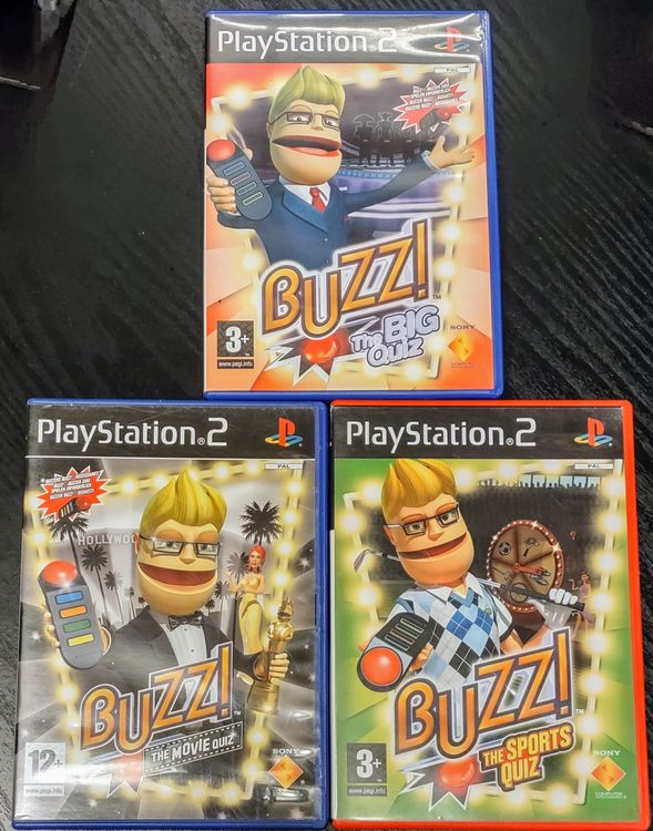 Playstation 2 - PS2 - Buzz quiz / sports / movie / (Gebraucht) in ...