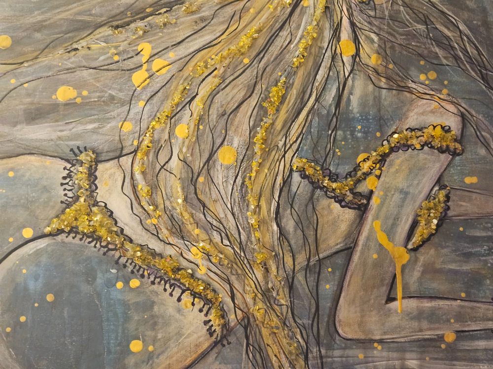 Acrylbild "Smoke", Marilyn Gfrerer (Neu (gemäss Beschreibung)) in ...
