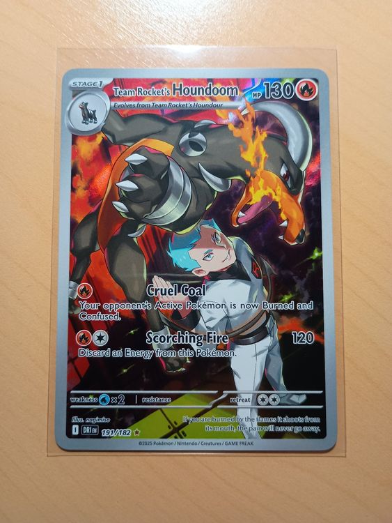 Pokemon TCG Destined Rivals Team Rocket Houndoom 191 IR ENG (Neu (gemäss Beschreibung)) in ...