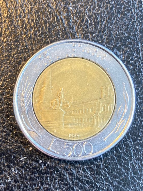 500 Lire Münze // Fehlprägung // Italien // 1984 ! | Kaufen auf Ricardo