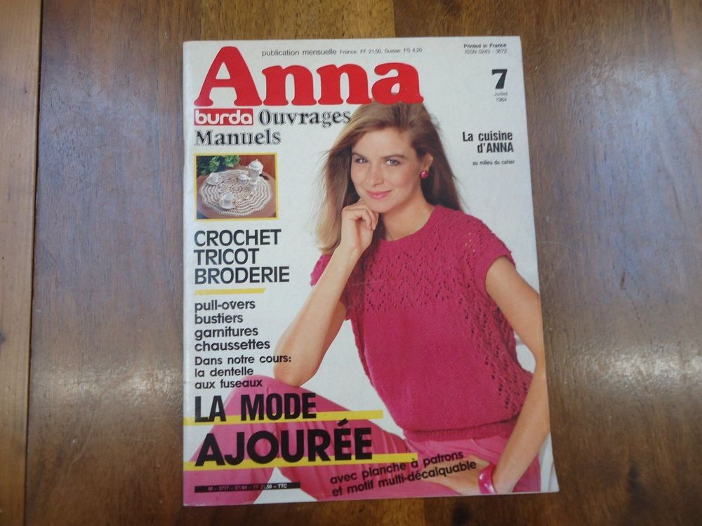 Magazine vintage - Anna Burda 1984 (Gebraucht) in Vessy für CHF 2 – mit ...