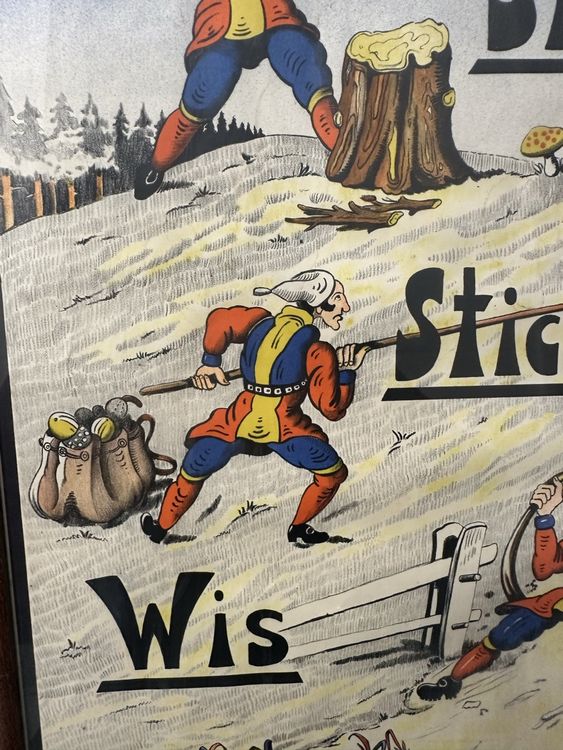 Plakat Stöck Stich Wis 4 Nell Jass Schweiz G.Heidelberger 31 (Gebraucht ...