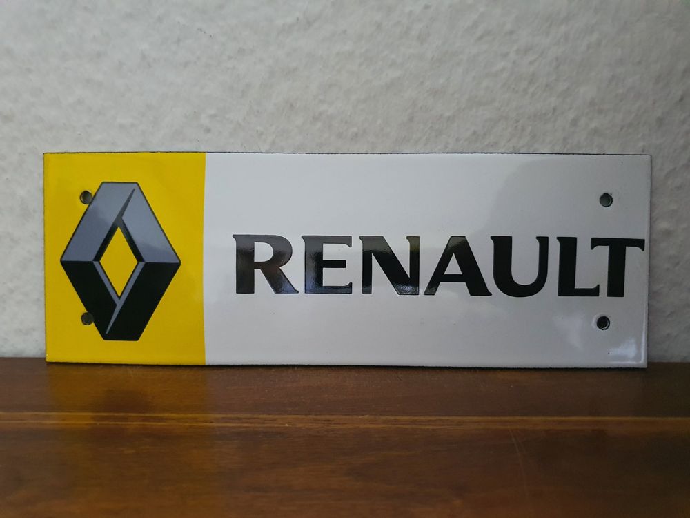 Emailschild Renault Automobile Emaille Schild Reklame Retro (Neu ...