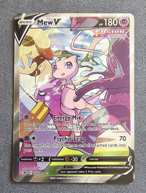Carte Pokémon Mew V 251/264 Fusion Strike (Neu (gemäss Beschreibung)) in Cointrin für CHF 30 ...