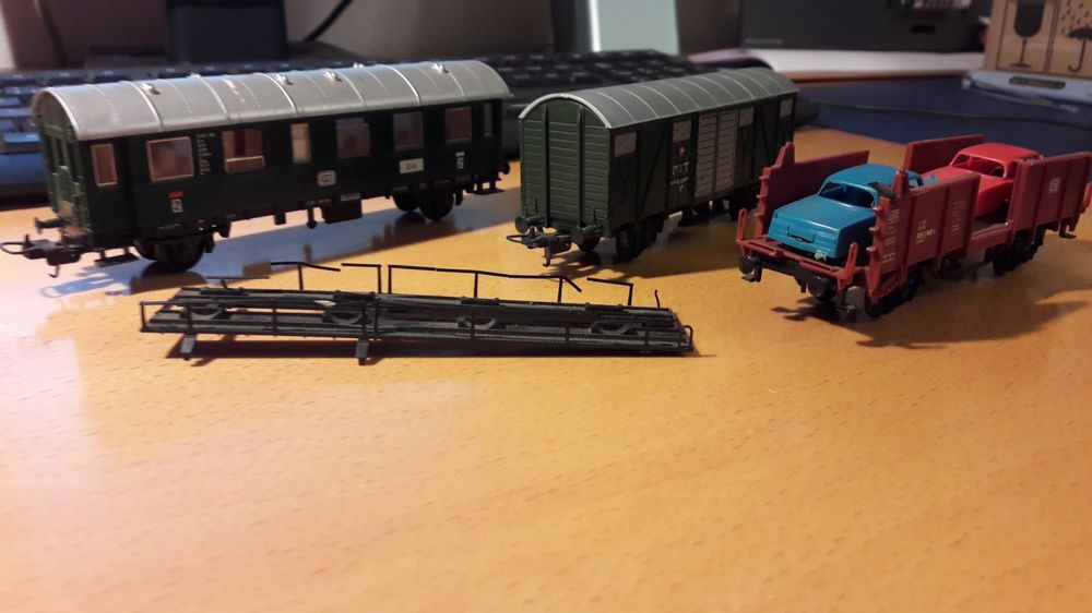 Lot LIMA 1x DB Personenwagen, 1x Postwagen PTT, 1x Autowagen (Gebraucht ...