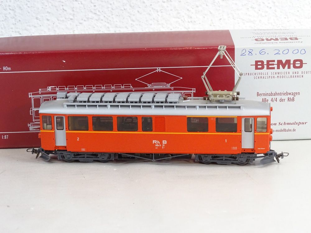 Bemo 1268 131 Triebwagen Abe4/4, 31, Rot, RhB, H0m, OVP (Neu (gemäss ...