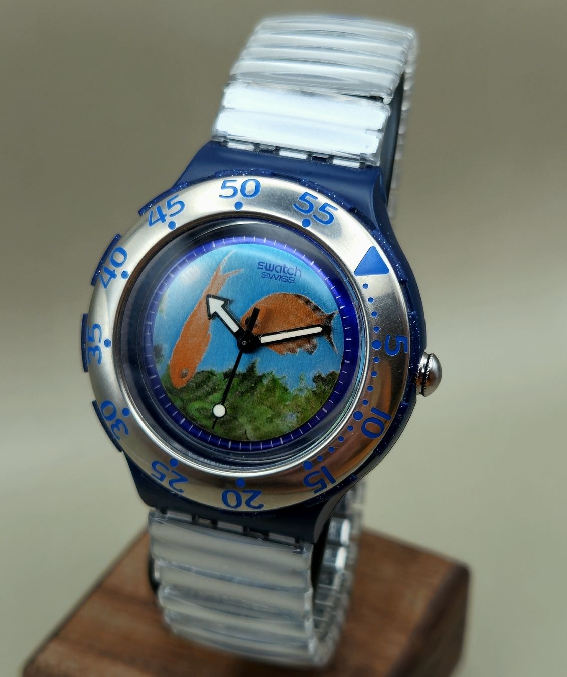 Seltene Swatch Swiss Taucheruhr Fischmotiv Vintage – ab 1 CH (Gebraucht ...