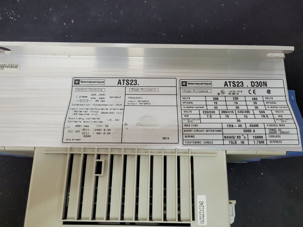 Telemechanique Altistart 3 - Sanftanlasser - ATS23 (Gebraucht) in ...