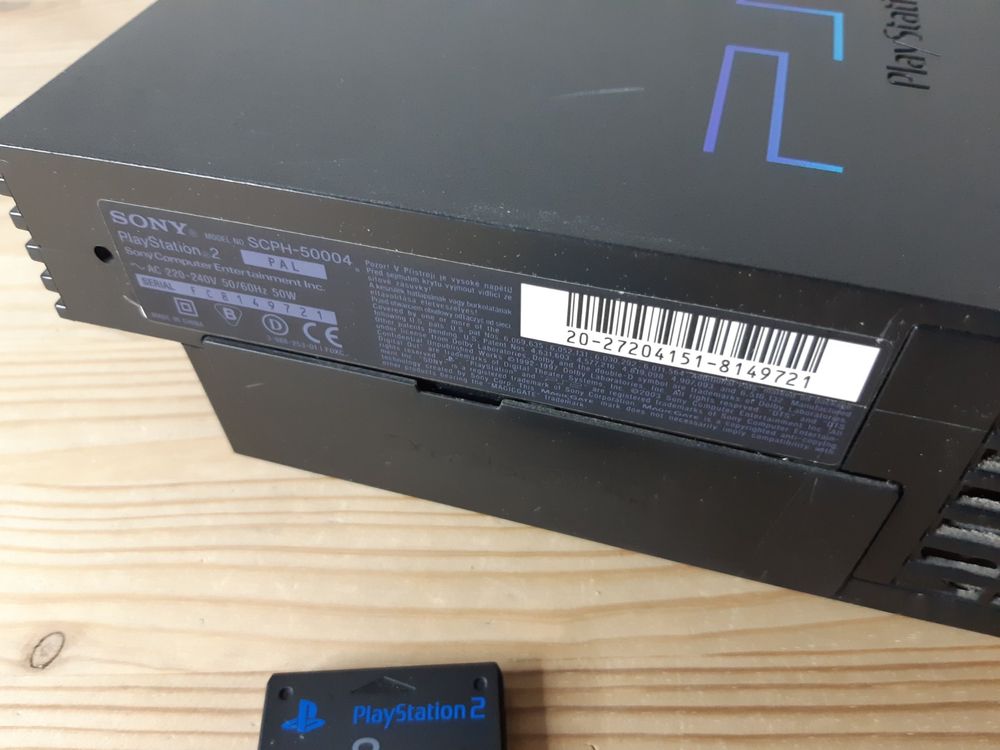 SONY Playstation 2 PS2 FAT Schwarz SCPH-50004 mit MemoryCard | Kaufen ...