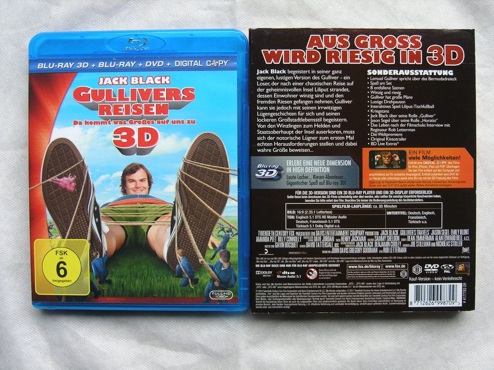 2010) (3D Blu-ray + Bluray + DVD) (Gebraucht) in Zuzwil SG für CHF 8.5 ...