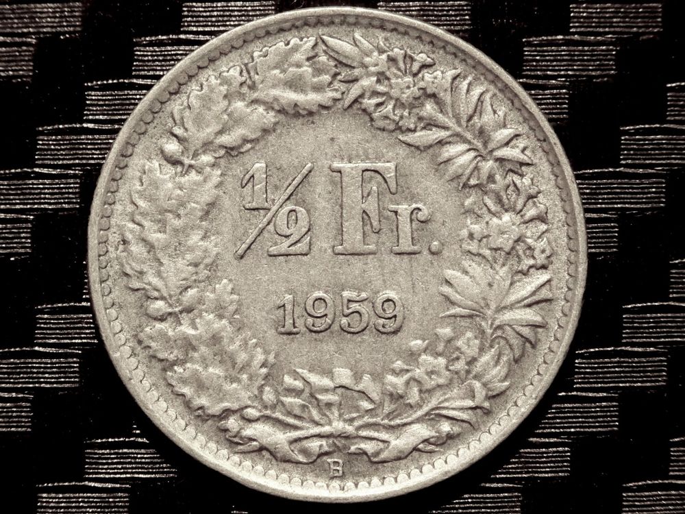 1959 - 50 cts. 12.58 Mio. 2.52gr!!! (D'occasion) à Courgenay pour CHF 1 ...