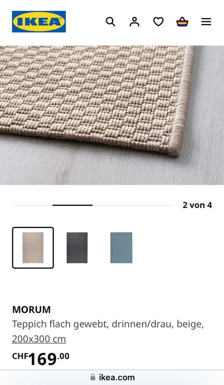 Ikea Morum 200x300 Indoor Outdoor Teppich | Kaufen auf Ricardo