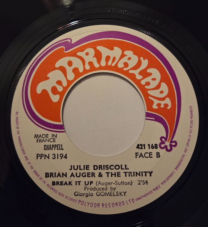 JULIE DRISCOL BRIAN AUGER AND THE TRINITY 1967 FRANCE (Gebraucht) in ...