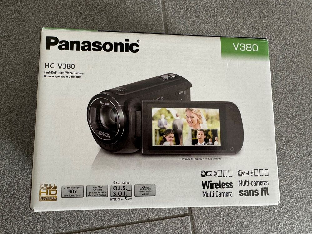Panasonic - Videokamera HC-V380EG-K - Black - NEU | Kaufen auf Ricardo