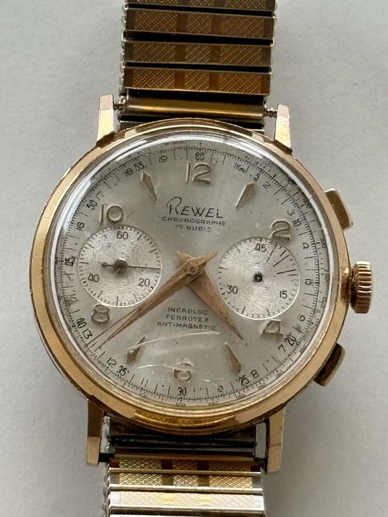 Rewel Chronograph, vintage, Handaufzug, Sammlerstück! (Defekt) in ...