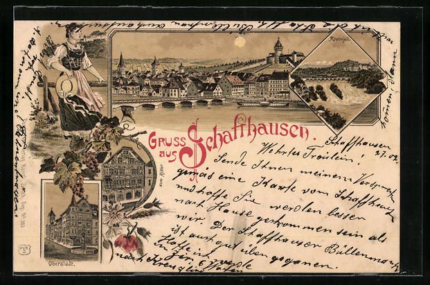 Litho Schaffhausen, Gasthaus zum Ritter, (Gebraucht) in Berlin für CHF ...