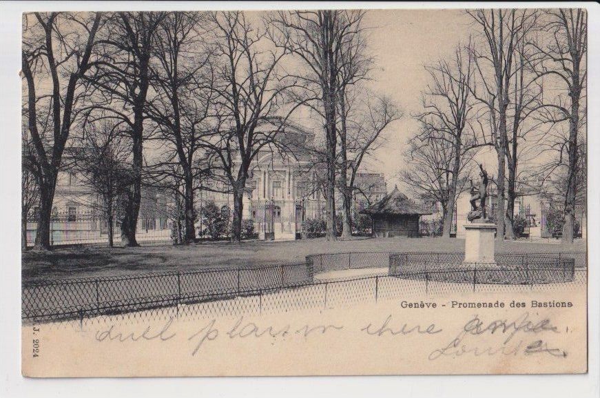 Genève – Promenade des Bastions, 1901 (D'occasion) à Fribourg pour CHF ...