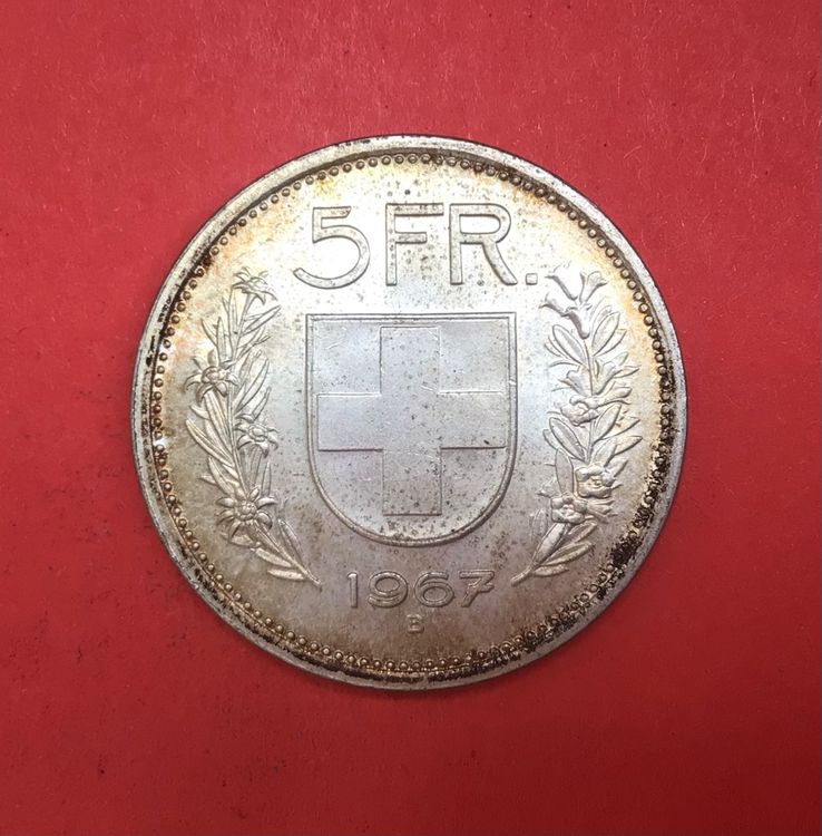 5 Franken Silber 1967 vzgl | Kaufen auf Ricardo