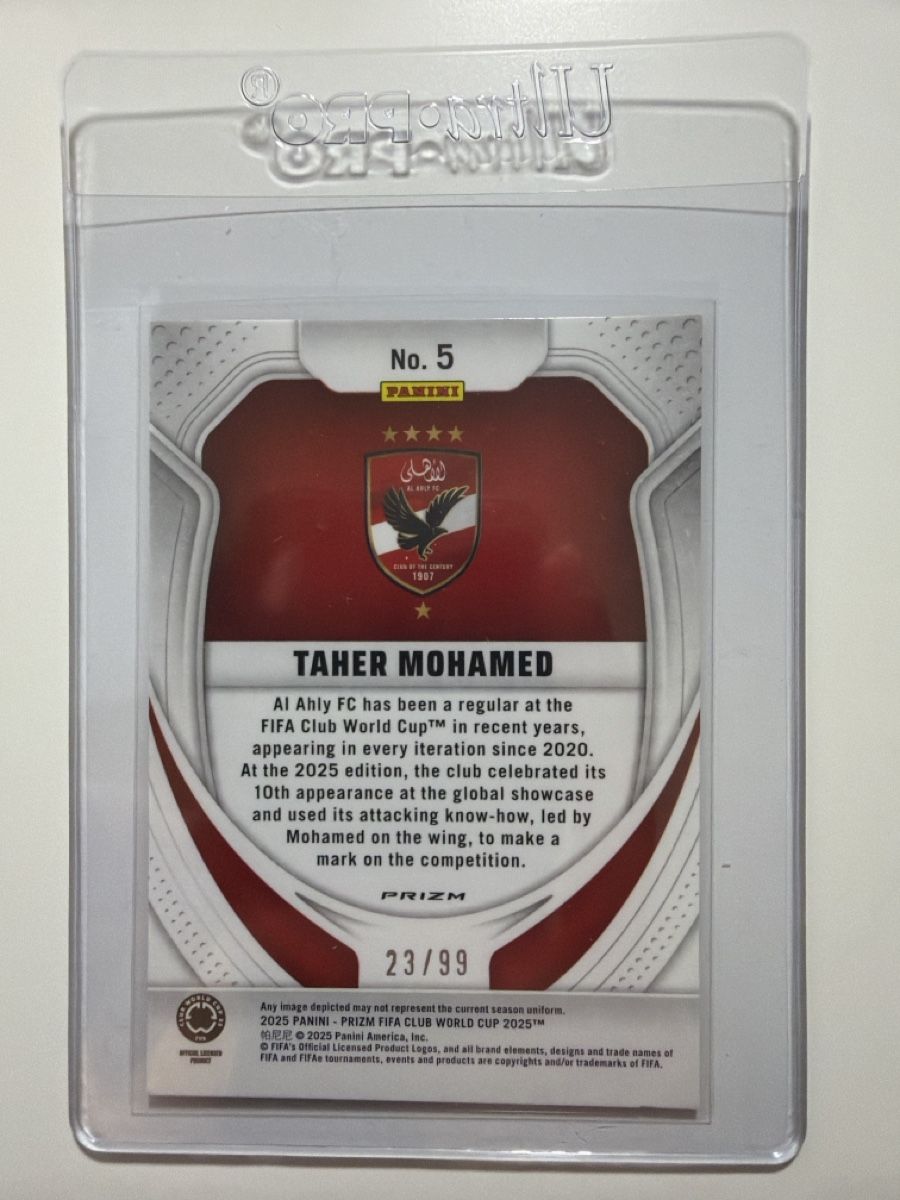 Panini Prizm CWC25 - Taher Mohamed - Al Ahly FC /99 (Gebraucht) in ...