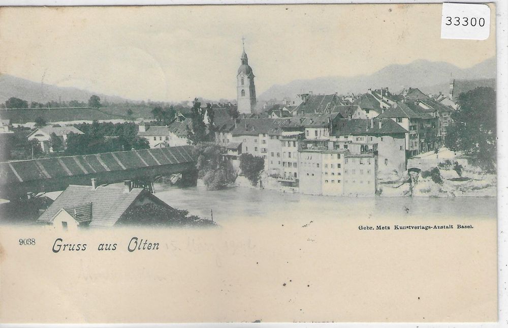Gruss aus Olten - Generalansicht mit Holzbrücke | Kaufen auf Ricardo