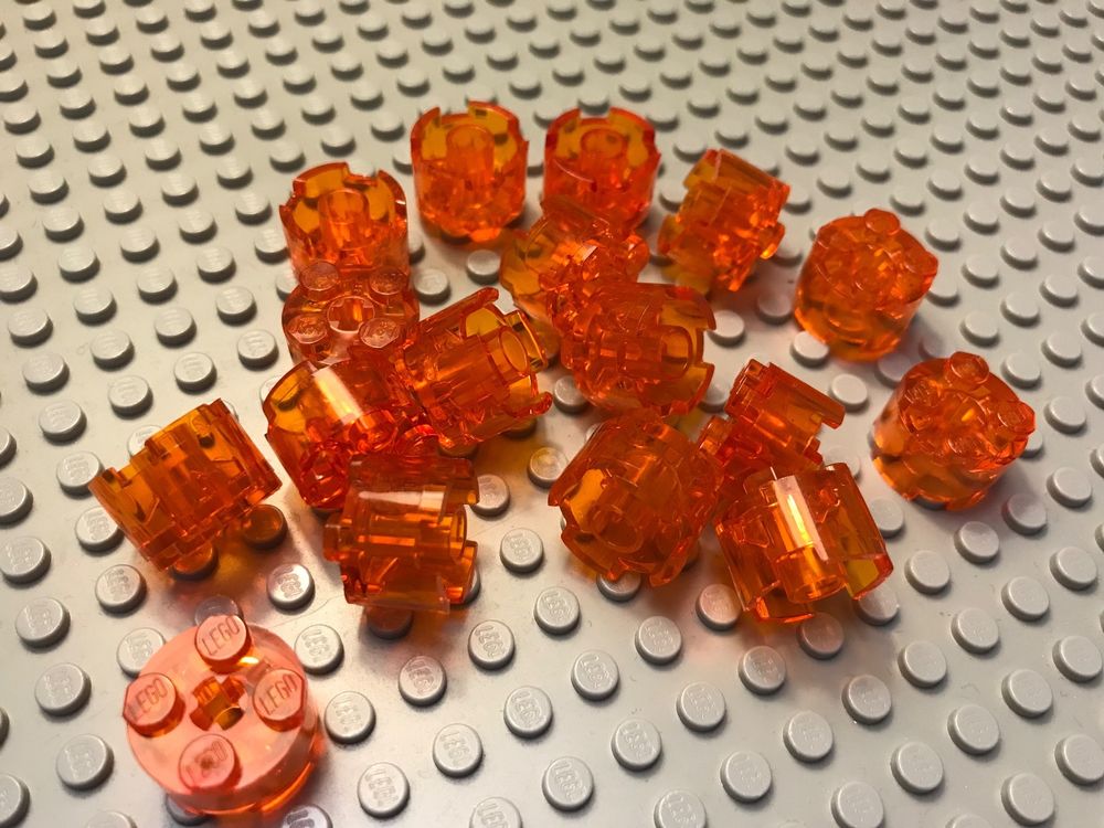 Lego 17x Rundstein transparent orange | Kaufen auf Ricardo