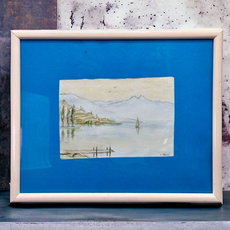 Aquarelle sur papier "Lac Léman" signée I. KROPF (Gebraucht) in Morges für CHF 20 – mit ...