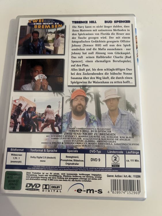 Zwei sind nicht zu bremsen DVD Terence Hill Bud Spencer (Gebraucht) in Wettingen für CHF 2 – mit ...