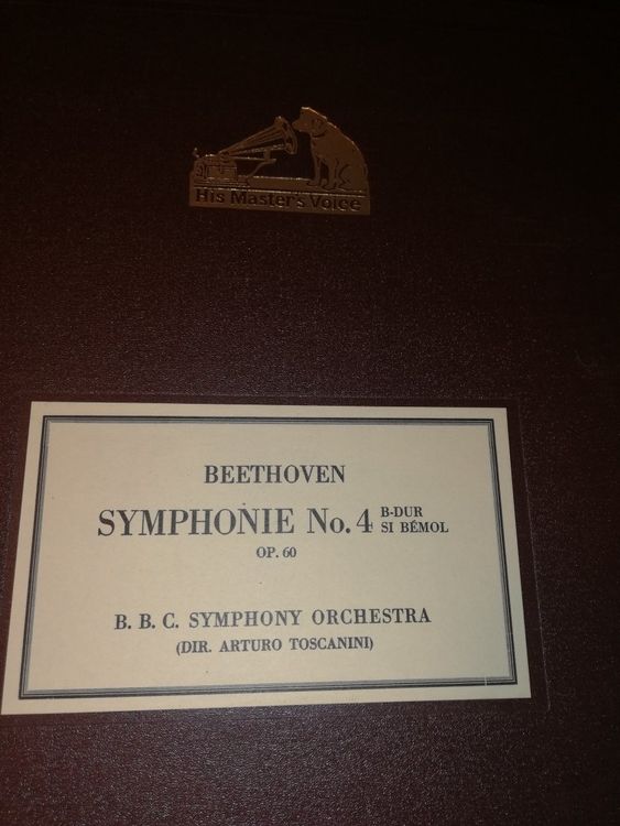 Album Schellackplatten, Beeth. Symph. No. 4 Arturo Toscanini (Gebraucht ...