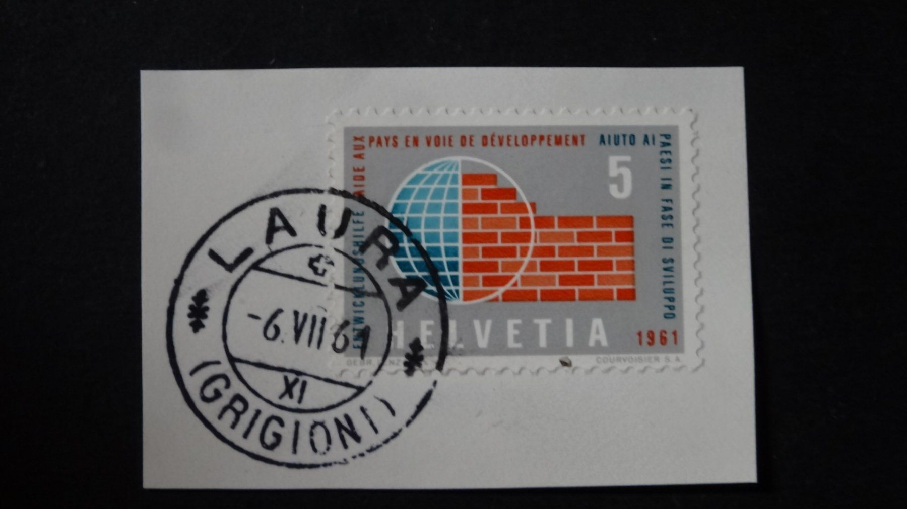 LAURA (Graubünden) sehr selten/raramente 6.VII.61 35 (Gebraucht) in ...