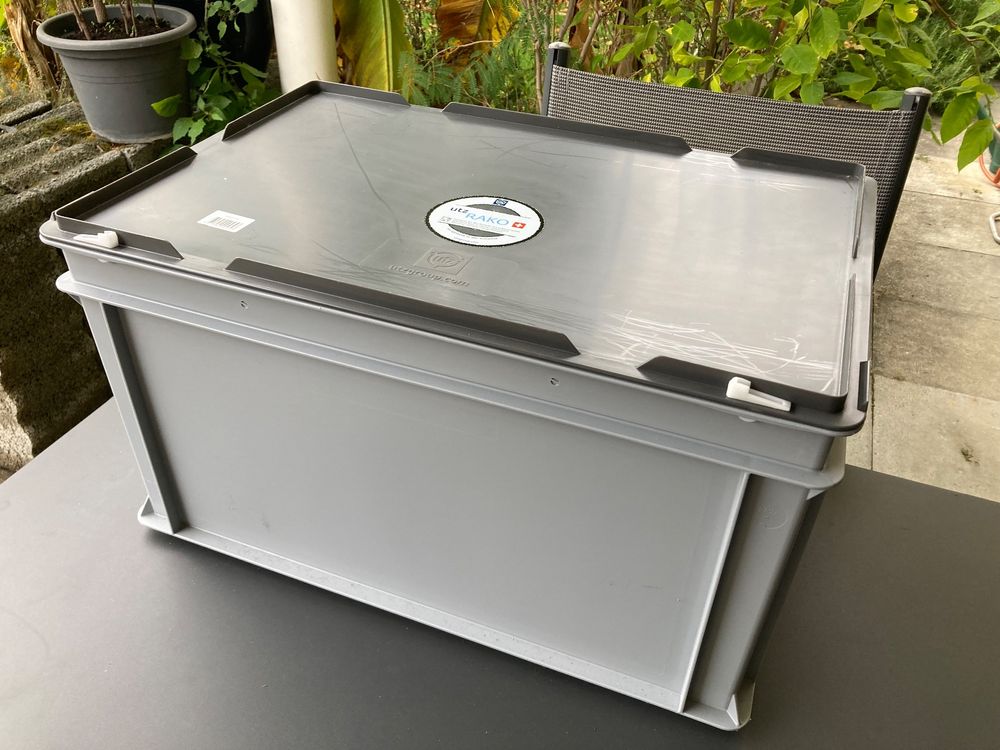 Utz Rako Behälter Box 60l (60x40x32.5cm), grau inkl. Deckel | Kaufen ...