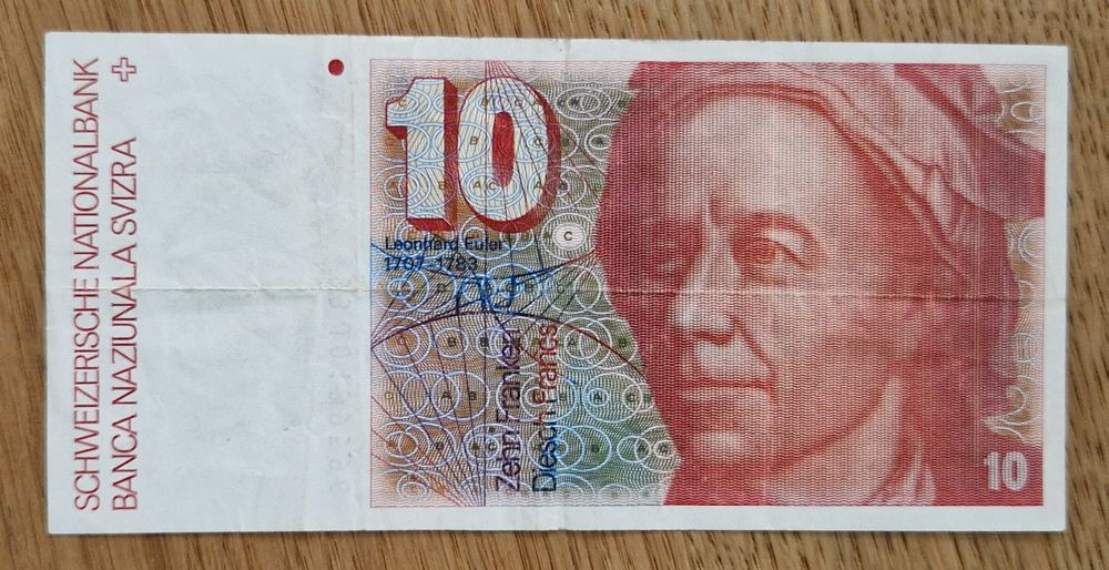 Alte Banknote 10Fr. (Gebraucht) in Egerkingen für CHF 10 – mit ...